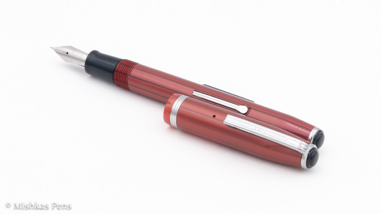 Esterbrook J Model Fountain Pen Striped Reddish Brown