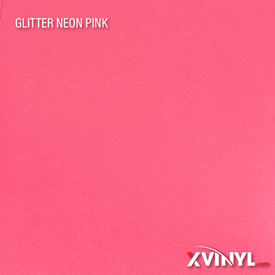XVinyl Glitter HTV Neon Pink