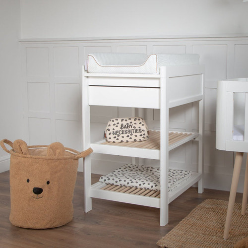 Troll Lukas Changing Table - White/Natural