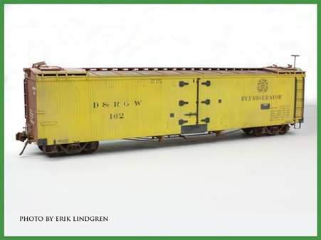 On30 D&RGW 40' Reefer Kit Road Numbers 162-169 - San Juan Car Company