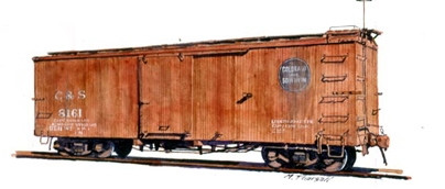 On3 C&S/RGS 30' Truss Rod Box Car Kit - San Juan Car Company
