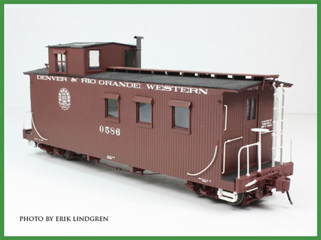 On30 D&RGW Peak Roof Long Caboose Kit Single Window Cupola - San Juan ...