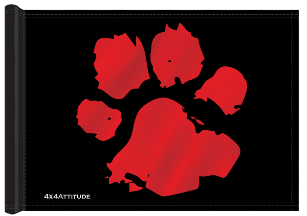 Red Paw Print