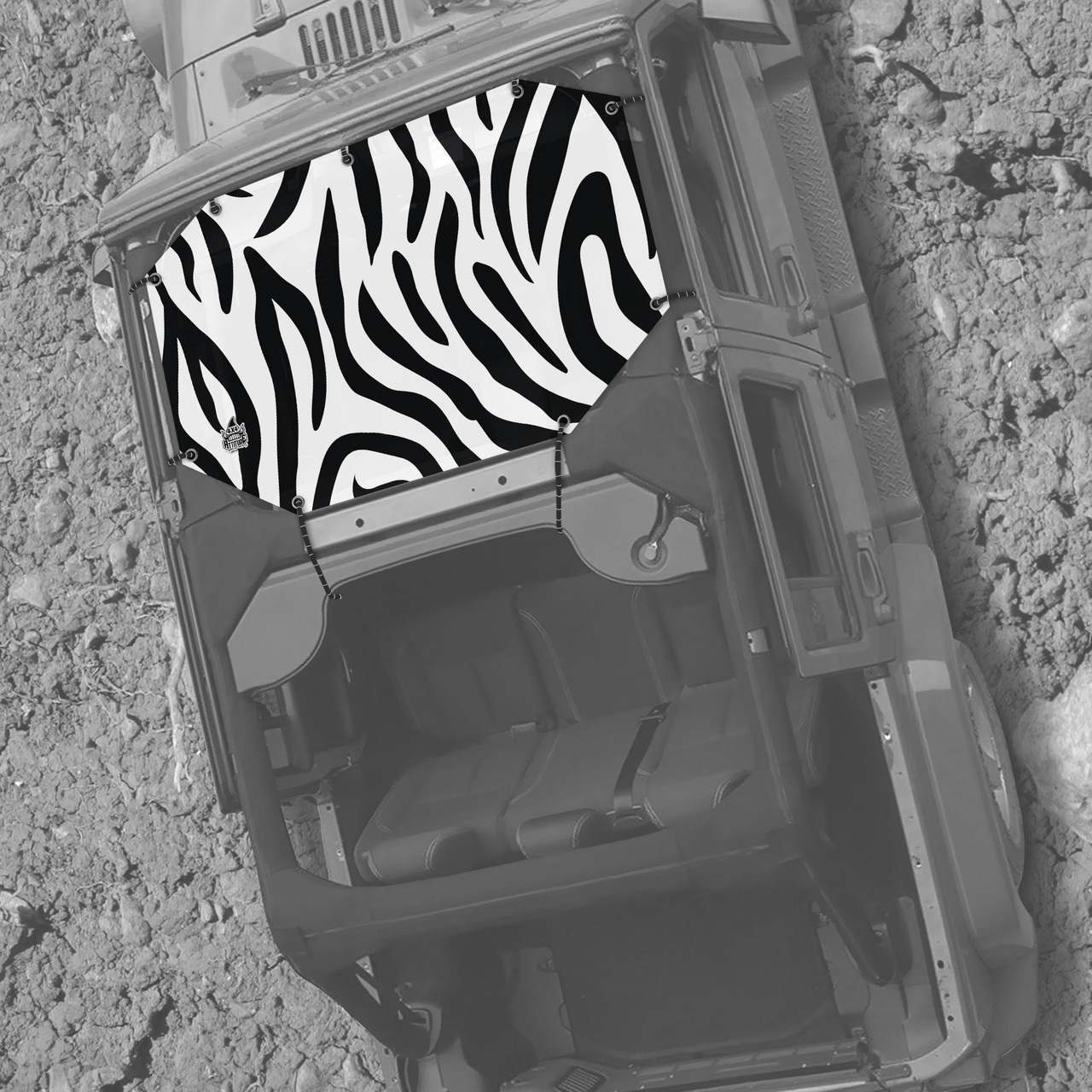 Zebra Stripes - JK 4 Door Sunshade | 4x4 Attitude