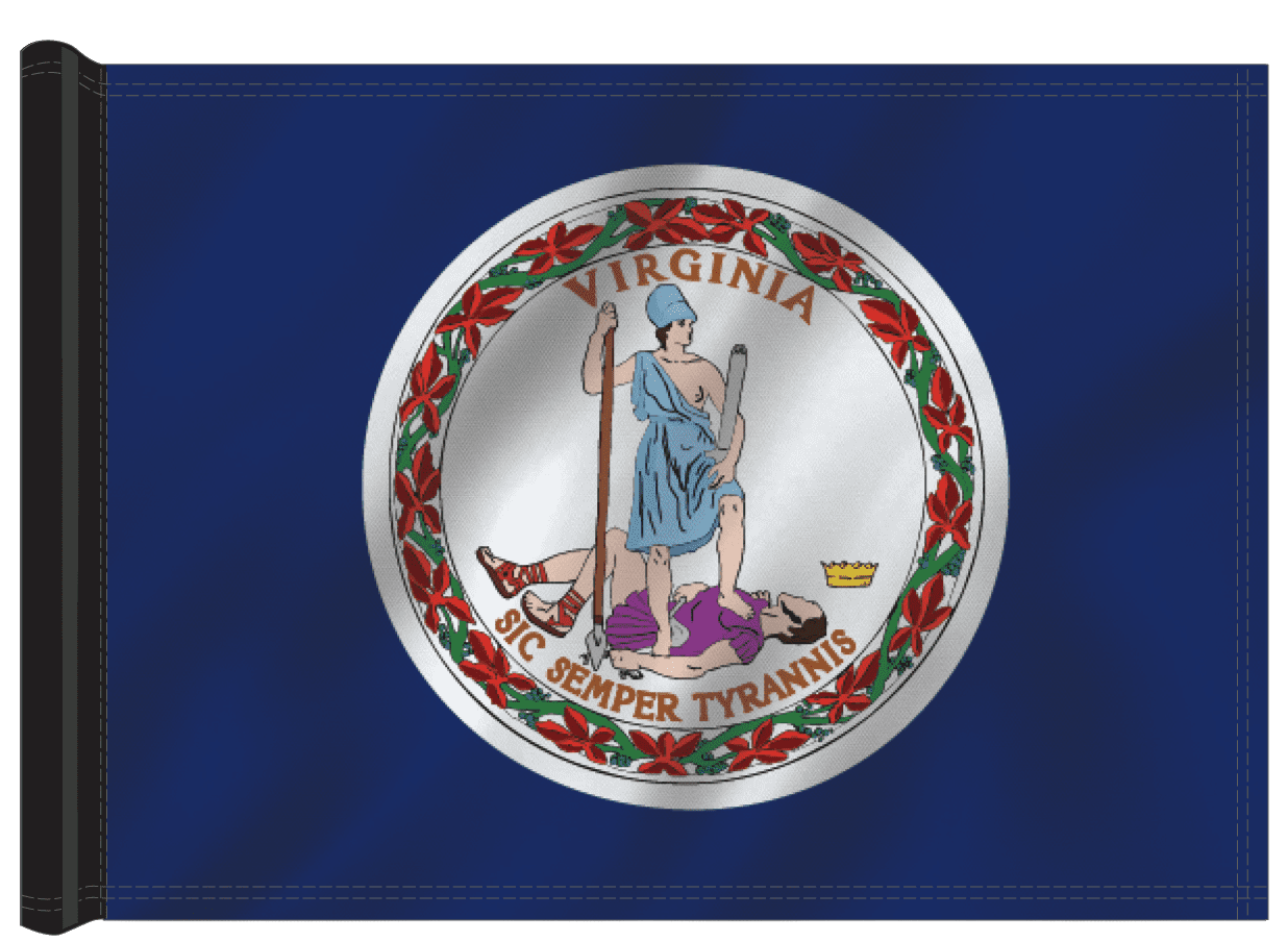 Virginia State 4x4 Attitude Trail Flag | 4x4 Attitude