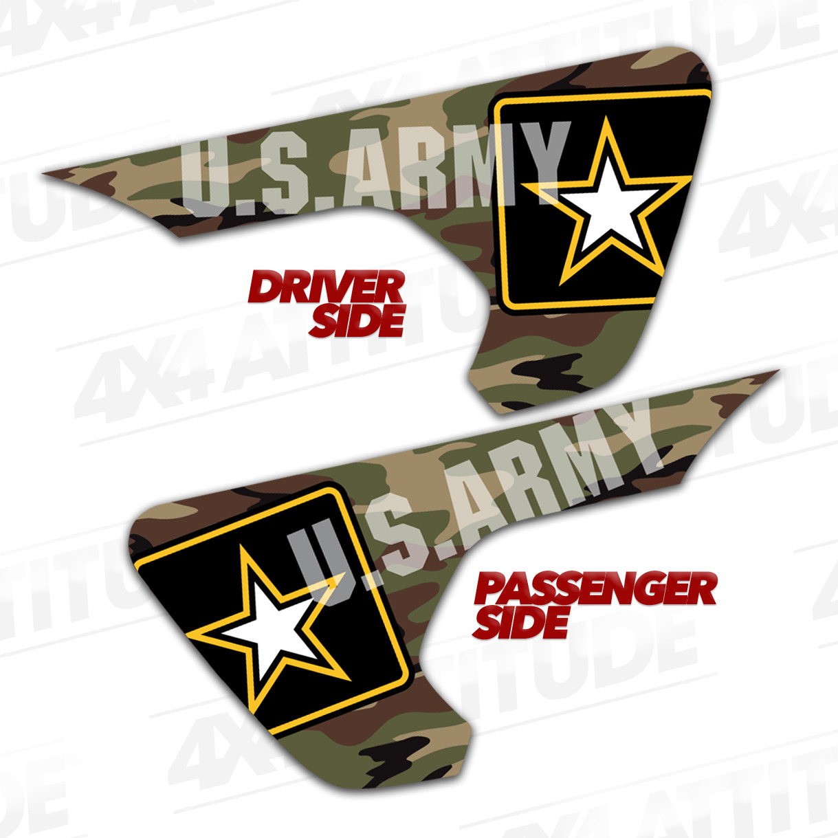Army Fender Vent Decal Set (Right & Left) | 4x4 Attitude
