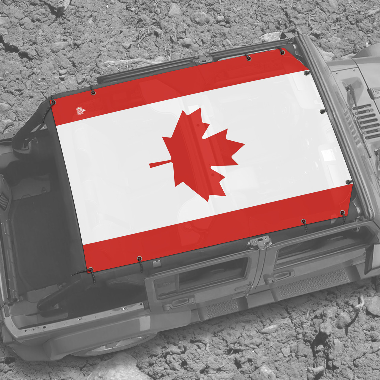 Canadian Flag - JK 4 Door Sunshade | 4x4 Attitude