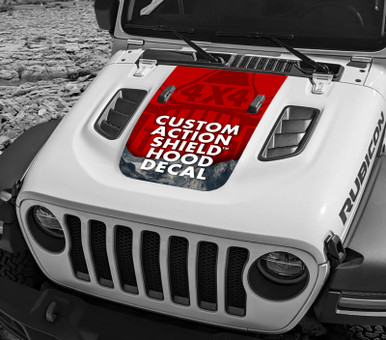 Design Your Own Custom Action Shield™ Hood Decal | 4x4Attitude