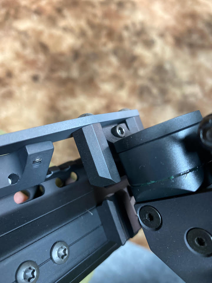 Operator brass catcher for Top Rail mounting applications