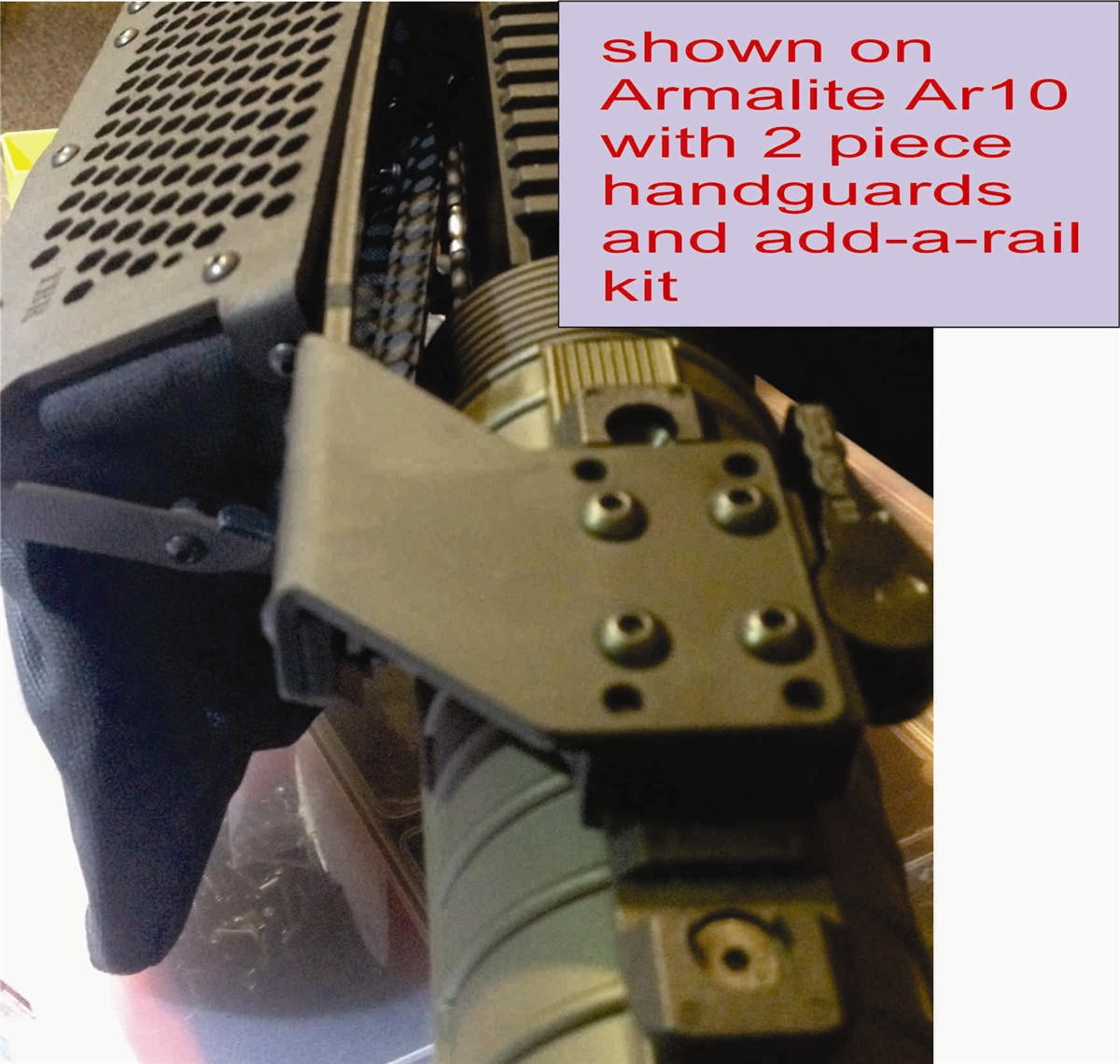 ADD A RAIL kit for Delta Ring Handguards