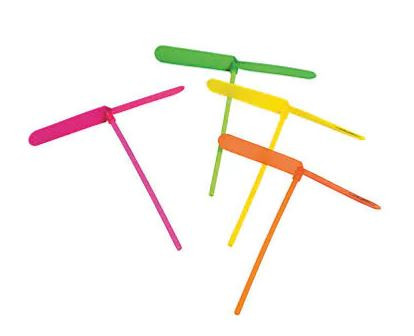 12 Count - Plastic Flying Hand Spinners / Helicopters - Hobby Monsters