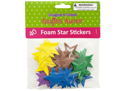 Foam Star Stickers (pack of 24) - Hobby Monsters