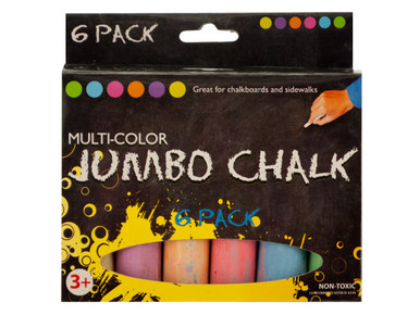 Multi-Color Jumbo Chalk Set (pack of 24) - Hobby Monsters