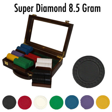 Standard Breakout 300 Ct Super Diamond Chip Set - Walnut - Hobby Monsters