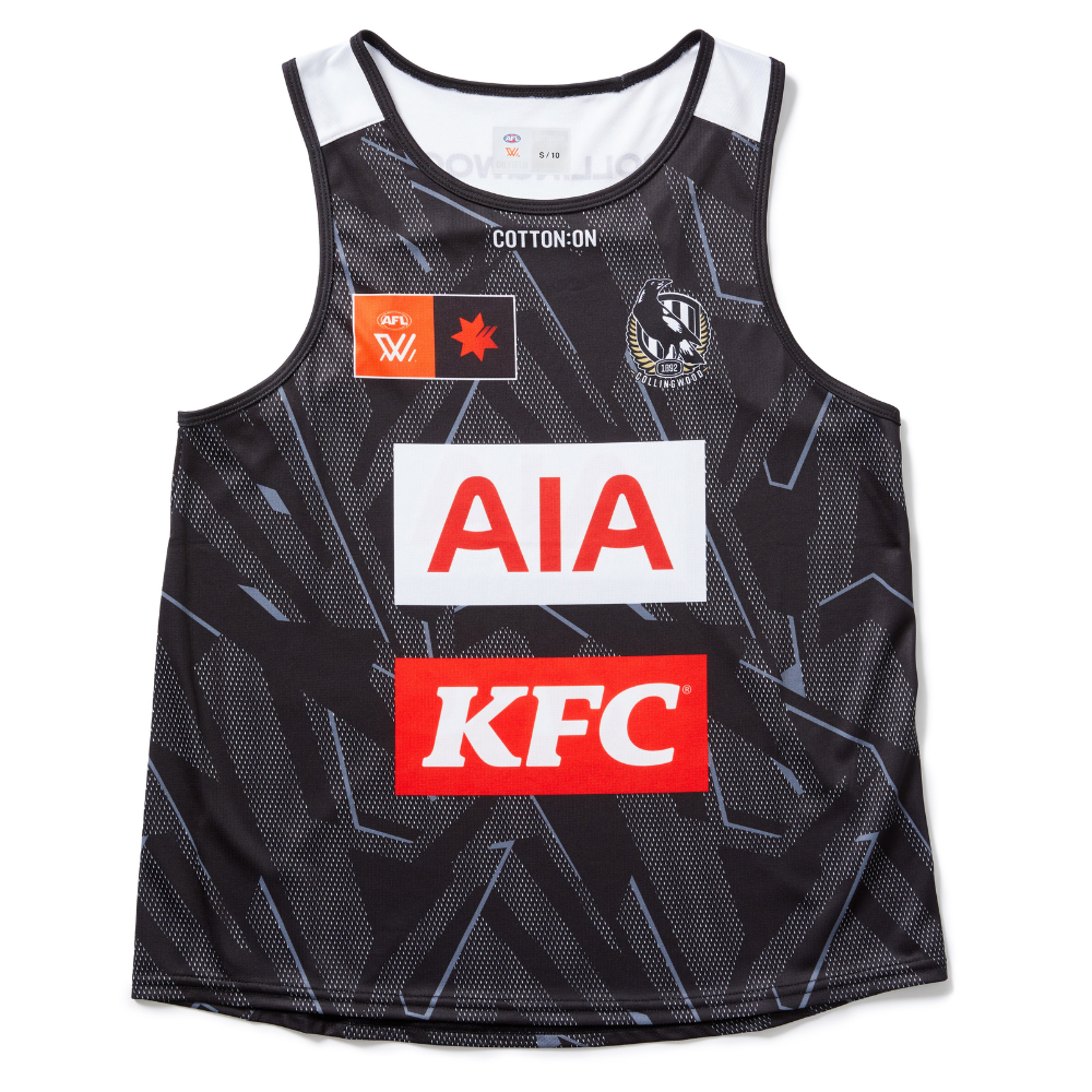Collingwood Cotton:ON 2025 AFLW Womens Training Tank