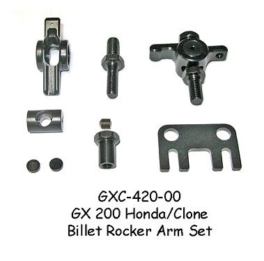 Clone / Honda GX200 Billet Steel Rocker Arm Set. 1.3:1 ratio