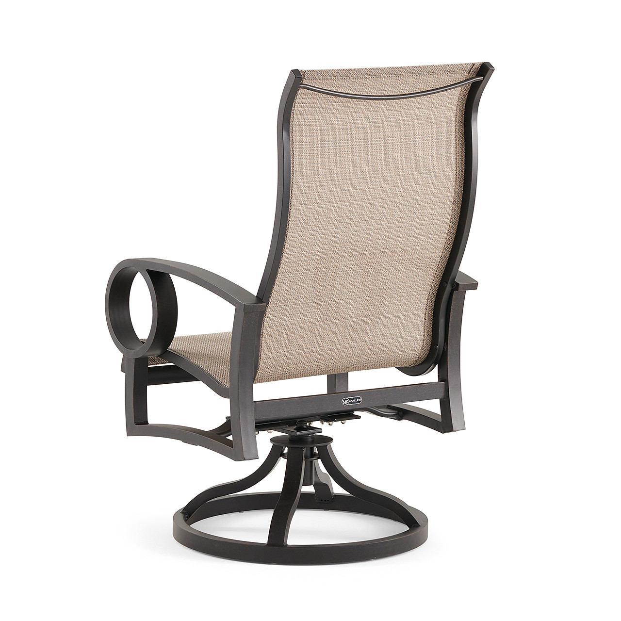 Eclipse Autumn Rust Aluminum with Elevation Stone Sling Swivel Rocker
