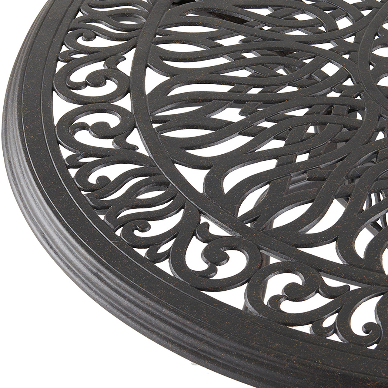 Cadiz Aged Bronze Cast Aluminum 78 X 59 In Dining Table