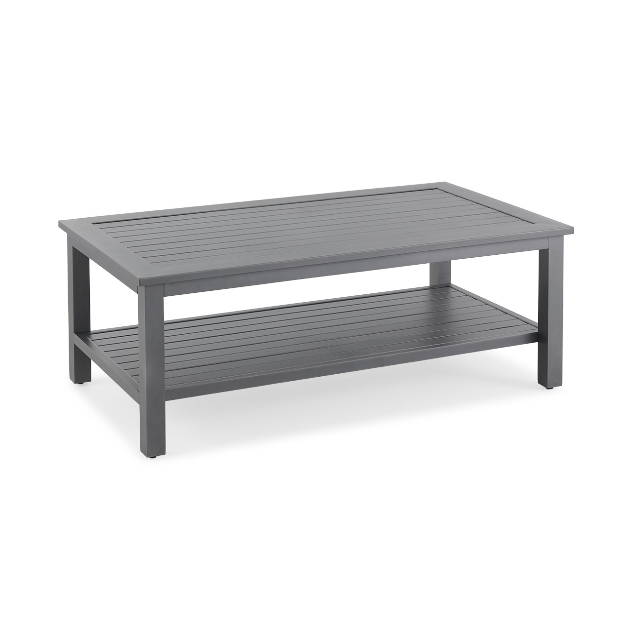 Soho Slate Grey Aluminum and Cushion 3 Pc. Sofa Group with 50 x 28 in ...