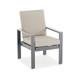 Soho Slate Grey Aluminum and Cushion 7 Pc. Dining Set with 84 x 44 in ...