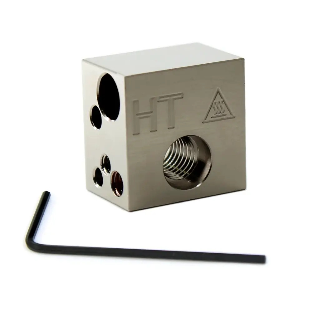 Micro Swiss Plated Copper High Temperature MK10 Heater Block Upgrade ...