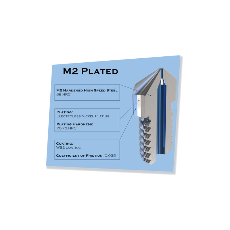 Micro Swiss MK8 Plated M2 Hardened High Speed Steel Nozzle - 1.75mm ...