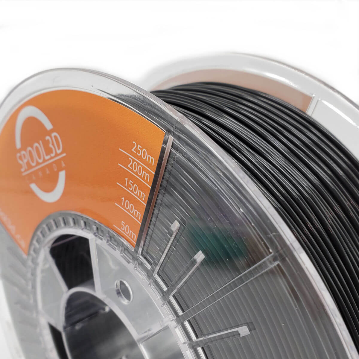 PETG - Matte Black - 1.75mm 3D Printer Filament | Spool3D Canada