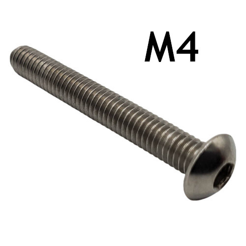 M4 BUTTON Head Cap Screw - Stainless Steel | SPOOL3D Canada