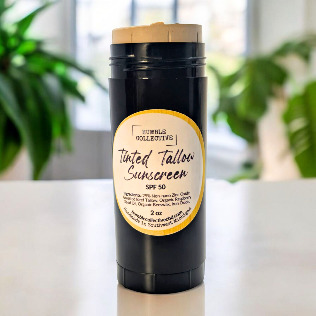 Tinted Tallow Sunscreen SPF 50 | Natural Zinc Oxide Mineral Sunblock
