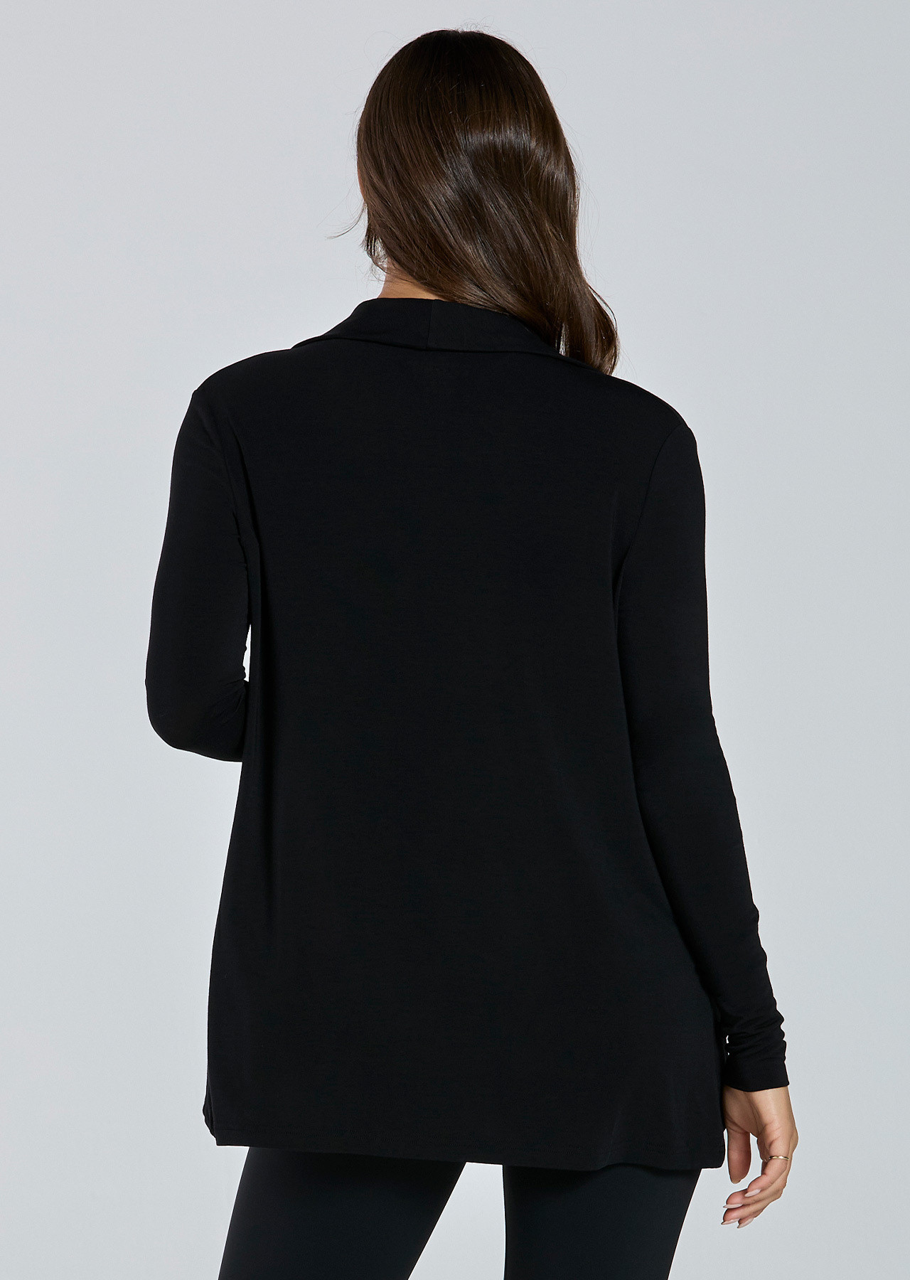 MODAL-LUX STUDIO CARDI - BLACK