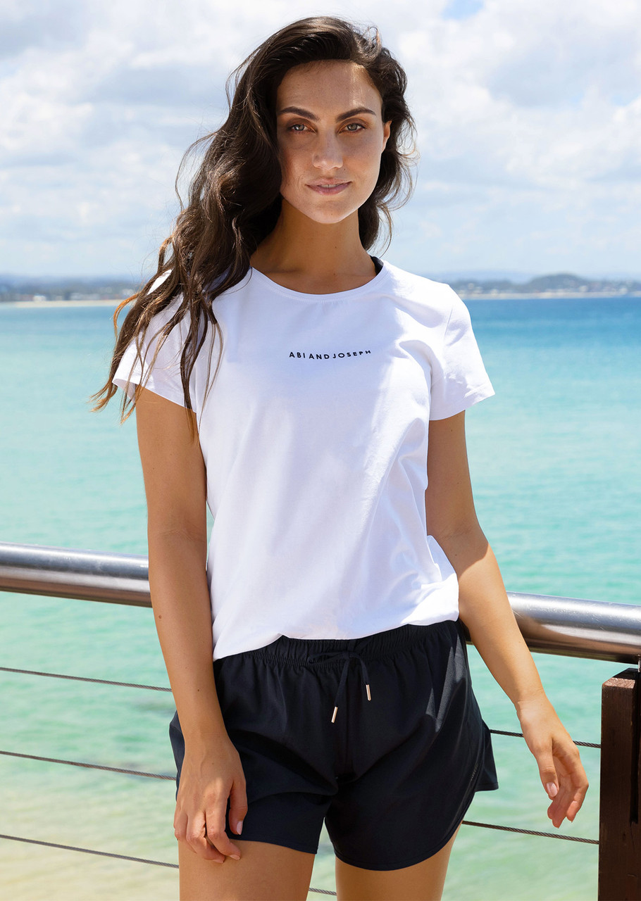 ON POINT LOGO TEE - WHITE