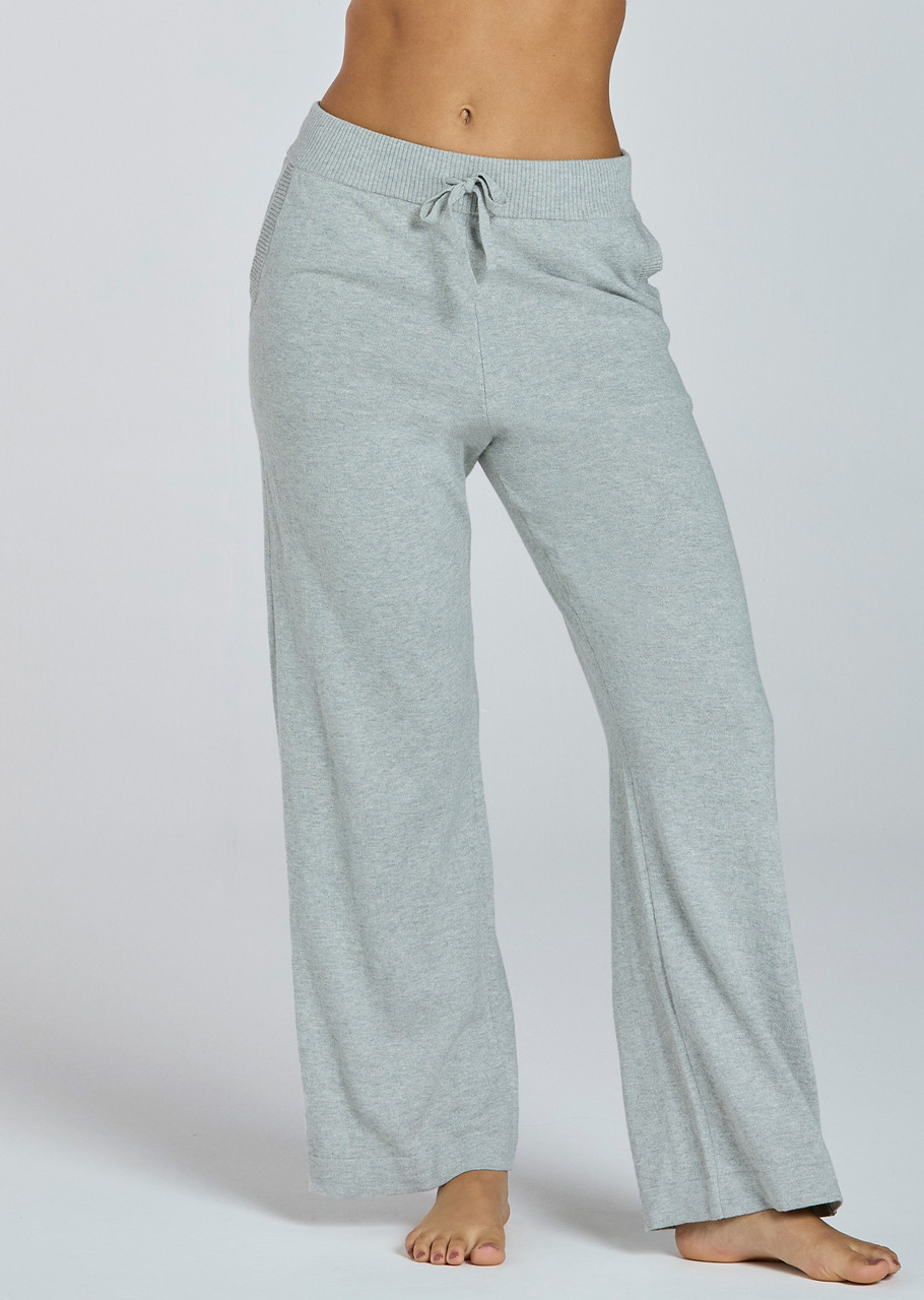 COSY UP KNIT PANT - SOFT GREY