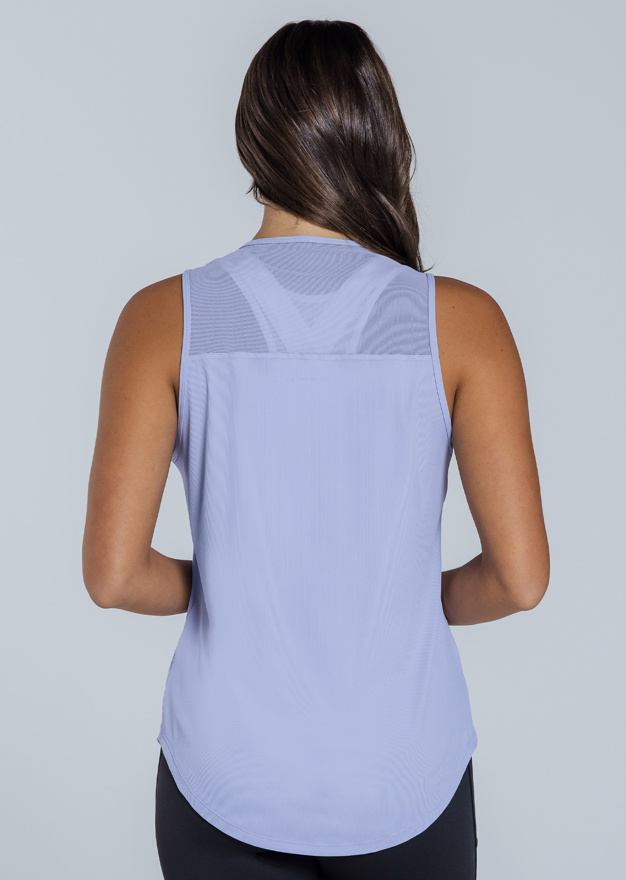 Walk On By Mesh Back Tank Top - Whisper | abi & joseph