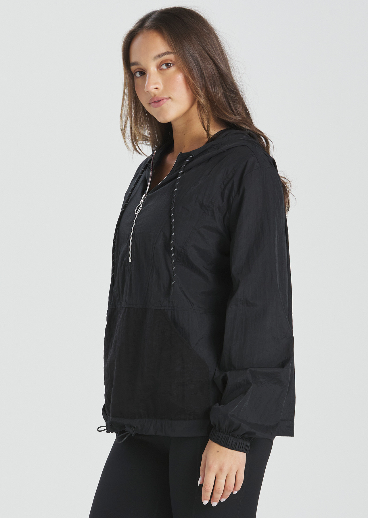 Intercept Half Zip Spray Jacket - Black | abi & joseph AU