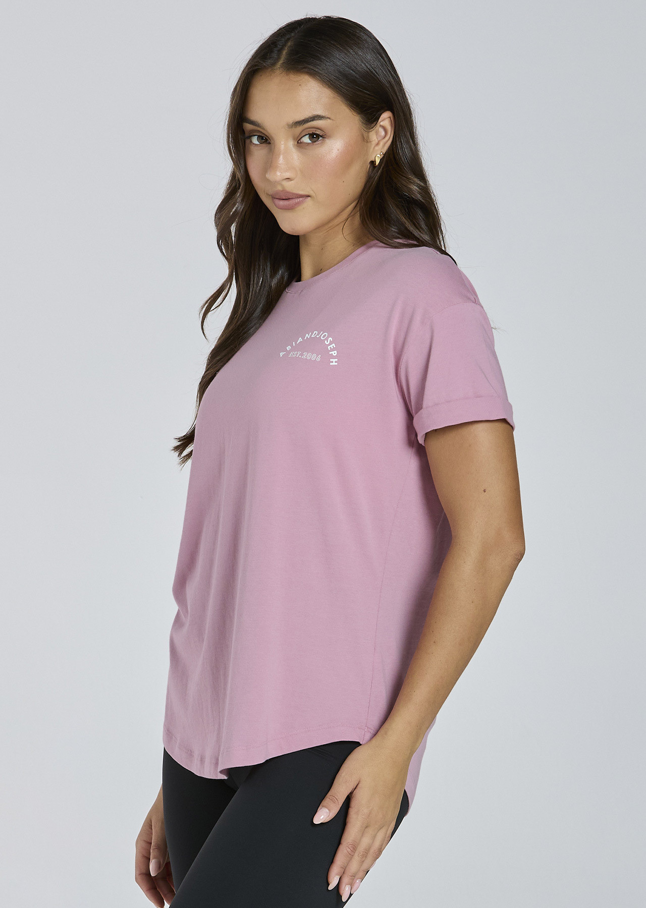 SIGNATURE ORGANIC COTTON TEE - ROSE DUSK