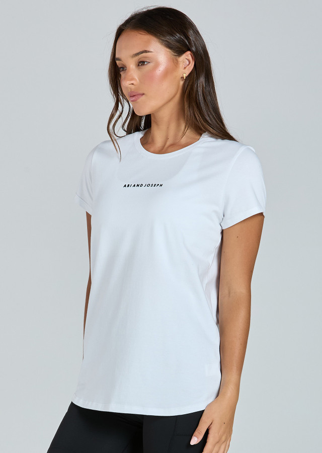 ON POINT LOGO TEE-WHITE