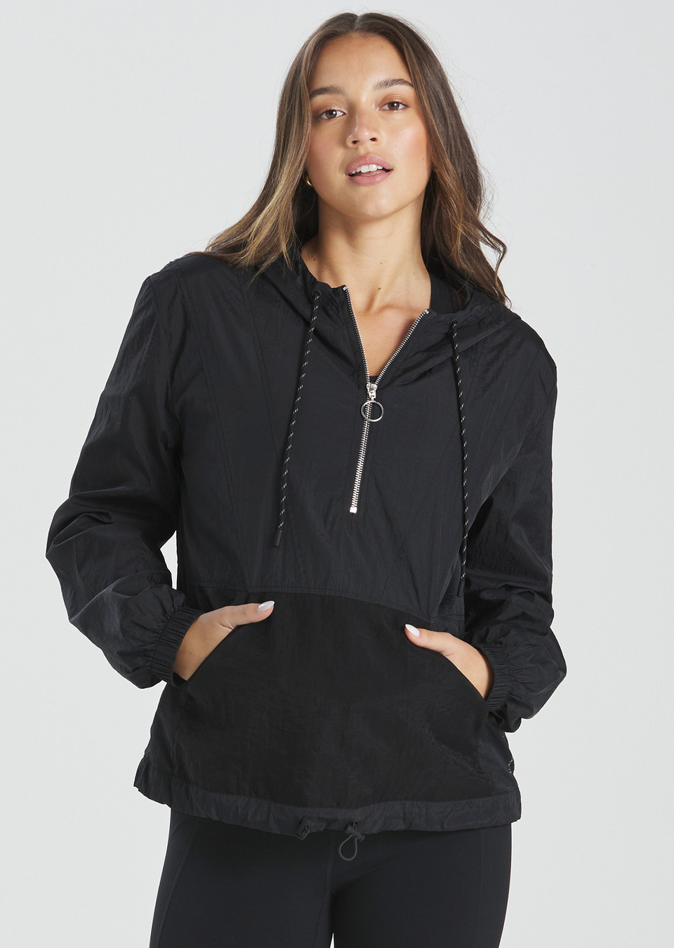 Intercept Half Zip Spray Jacket - Black | abi & joseph AU