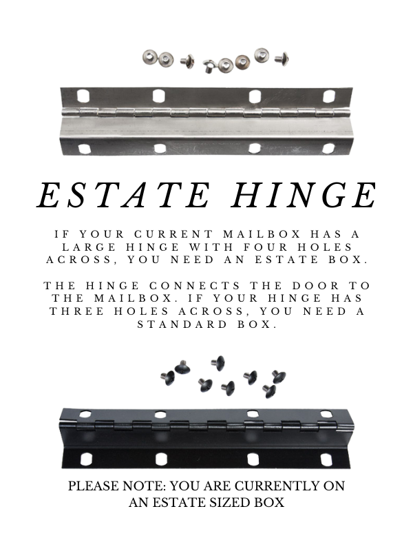 Large Plain Estate Mailbox - Imperial Mailbox Systems