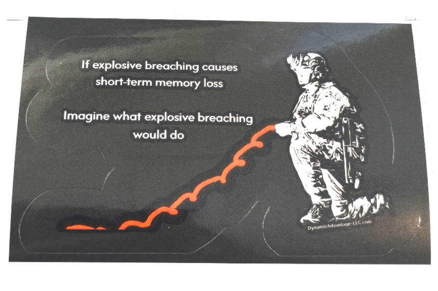 Explosive Breaching Sticker