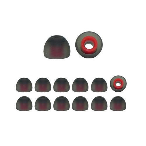 dual color silicone earbud tips