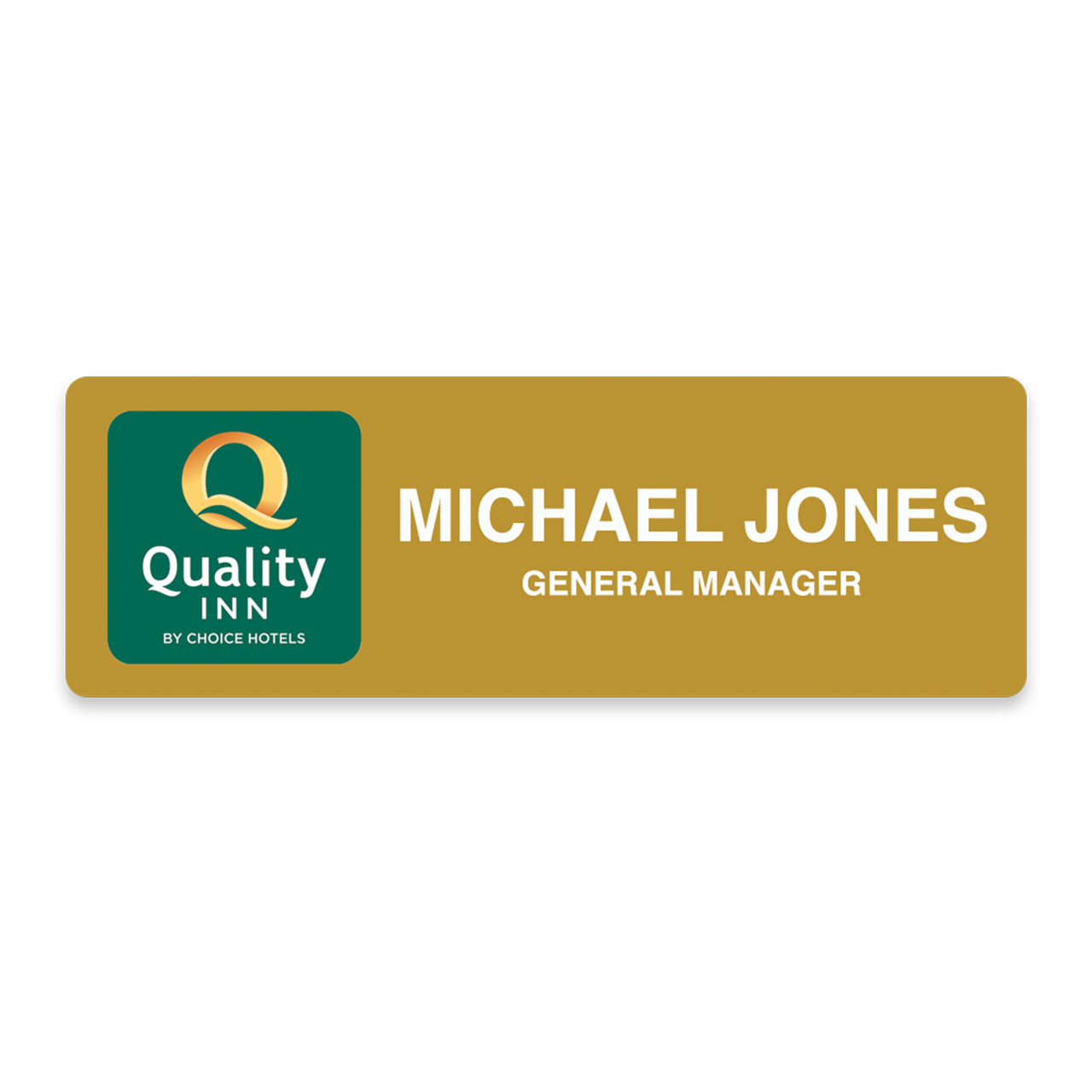 Custom Name Badges | Full Color & Engraved for Hotel Staff