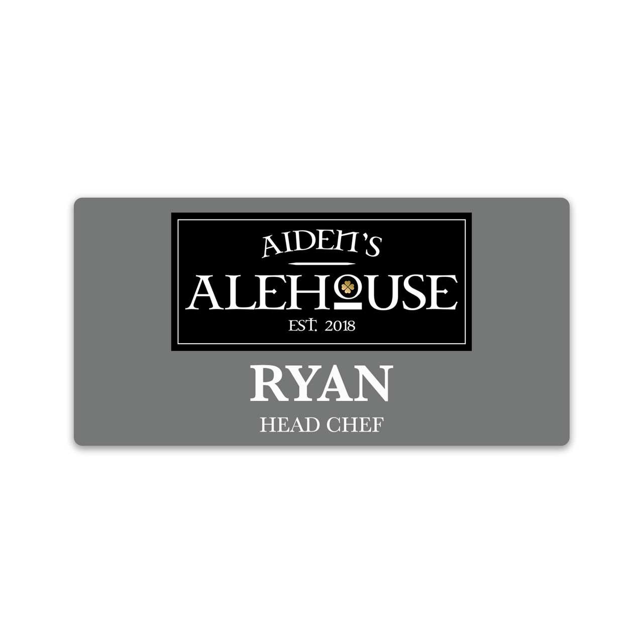 Custom Name Badges | Full Color & Engraved for Hotel Staff