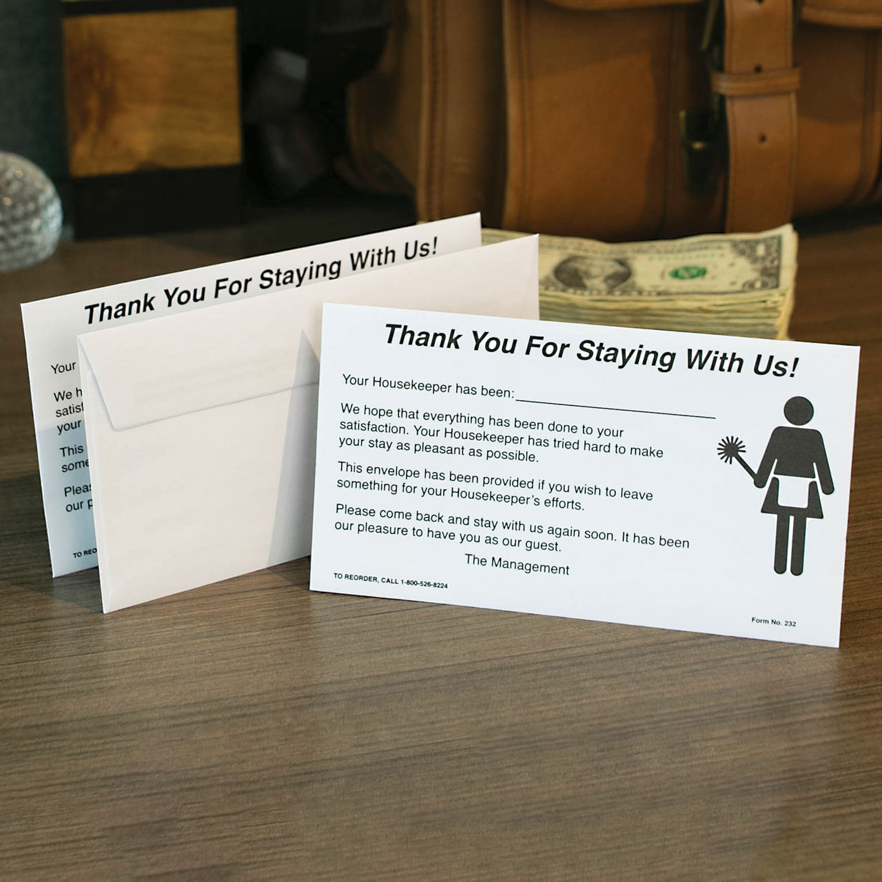 Hotel Maid Tip & Gratuity Envelopes | National Hospitality