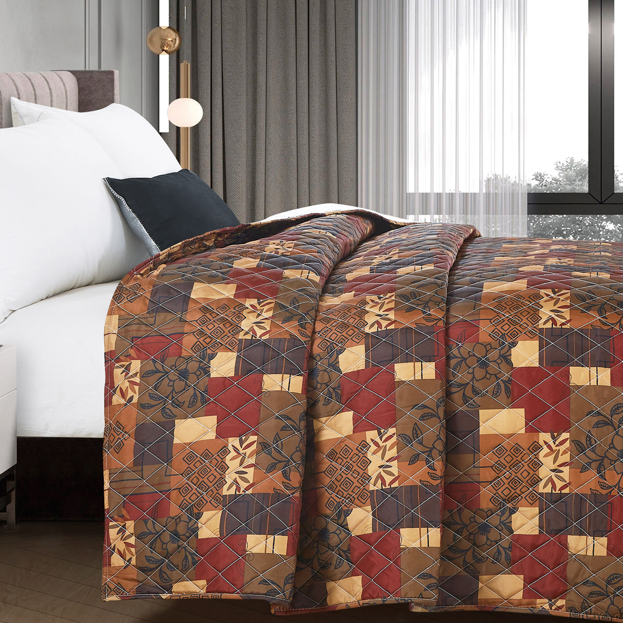 Tomah Quilted Polyester Hotel Bedspreads | National Hospitality