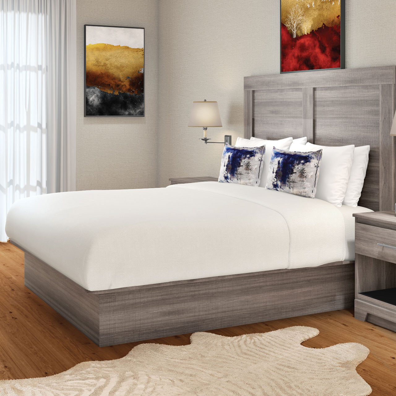 LodgMate Metal Hotel Bed Bases | National Hospitality Supply