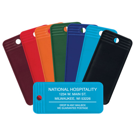 Custom Imprinted Rectangular Hotel/Motel Key Tags