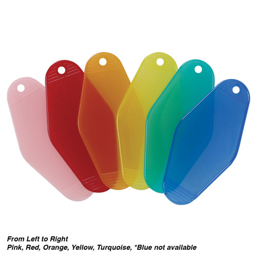 Custom Imprinted 3.5 inch Translucent Hotel & Motel Key Tags