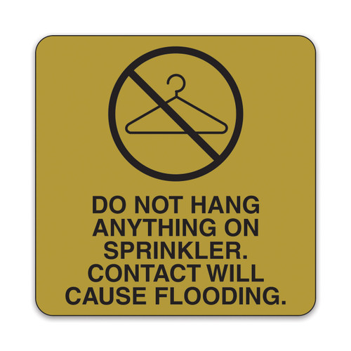 Engraved Metallic Message 3x3 Signs | National Hospitality