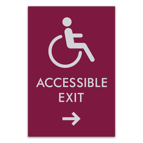 Essential ADA Accessible Directional Sign - 6" x 9"