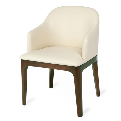Upholstered Lounge Chairs With Rounded Back